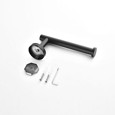 Set of 2 Metal Toilet Paper Holder Wall Mounted, Half-Open Design for ...