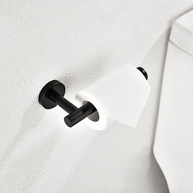 Set of 2 Metal Toilet Paper Holder Wall Mounted, Half-Open Design for ...