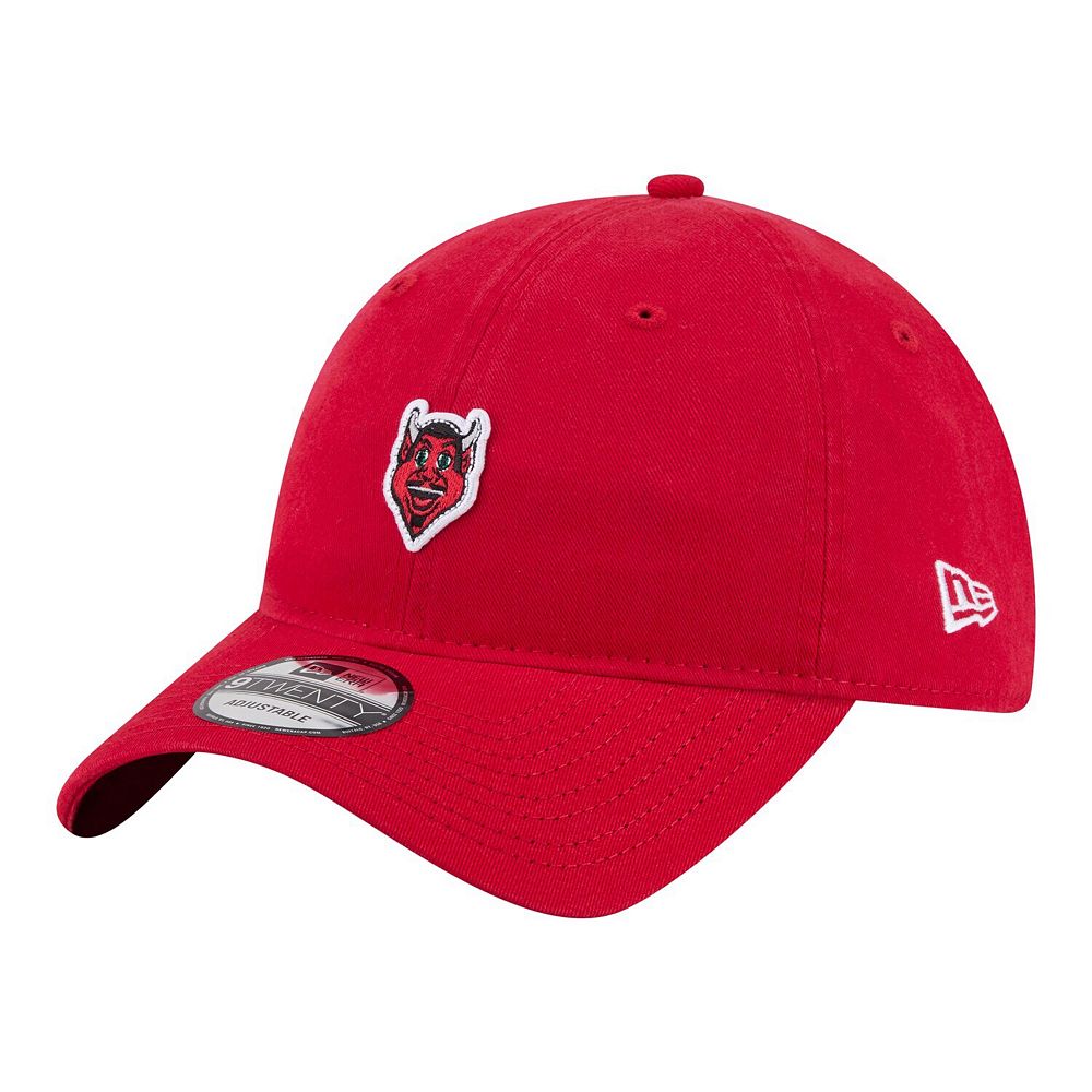 Men's New Era Red New Jersey Devils Mascot Patch 9TWENTY Adjustable Hat