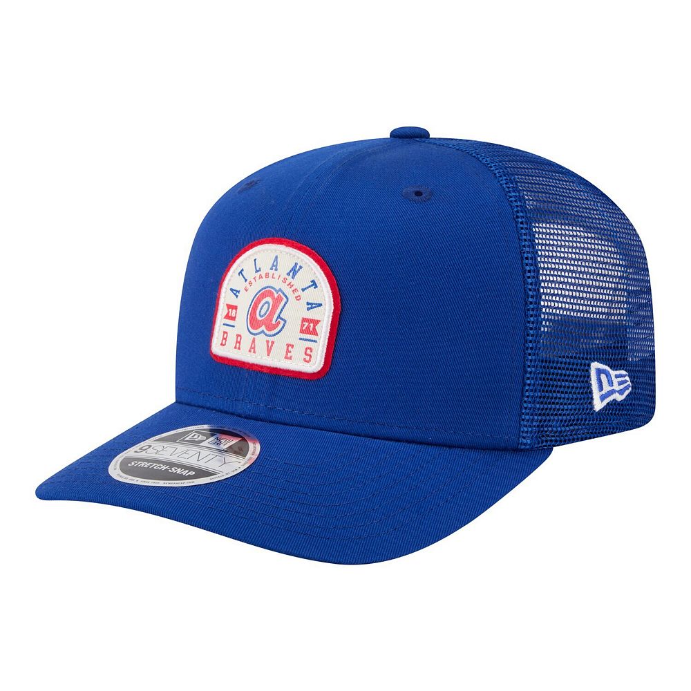 Men's New Era Royal Atlanta Braves Throwback Contest 9SEVENTY ...