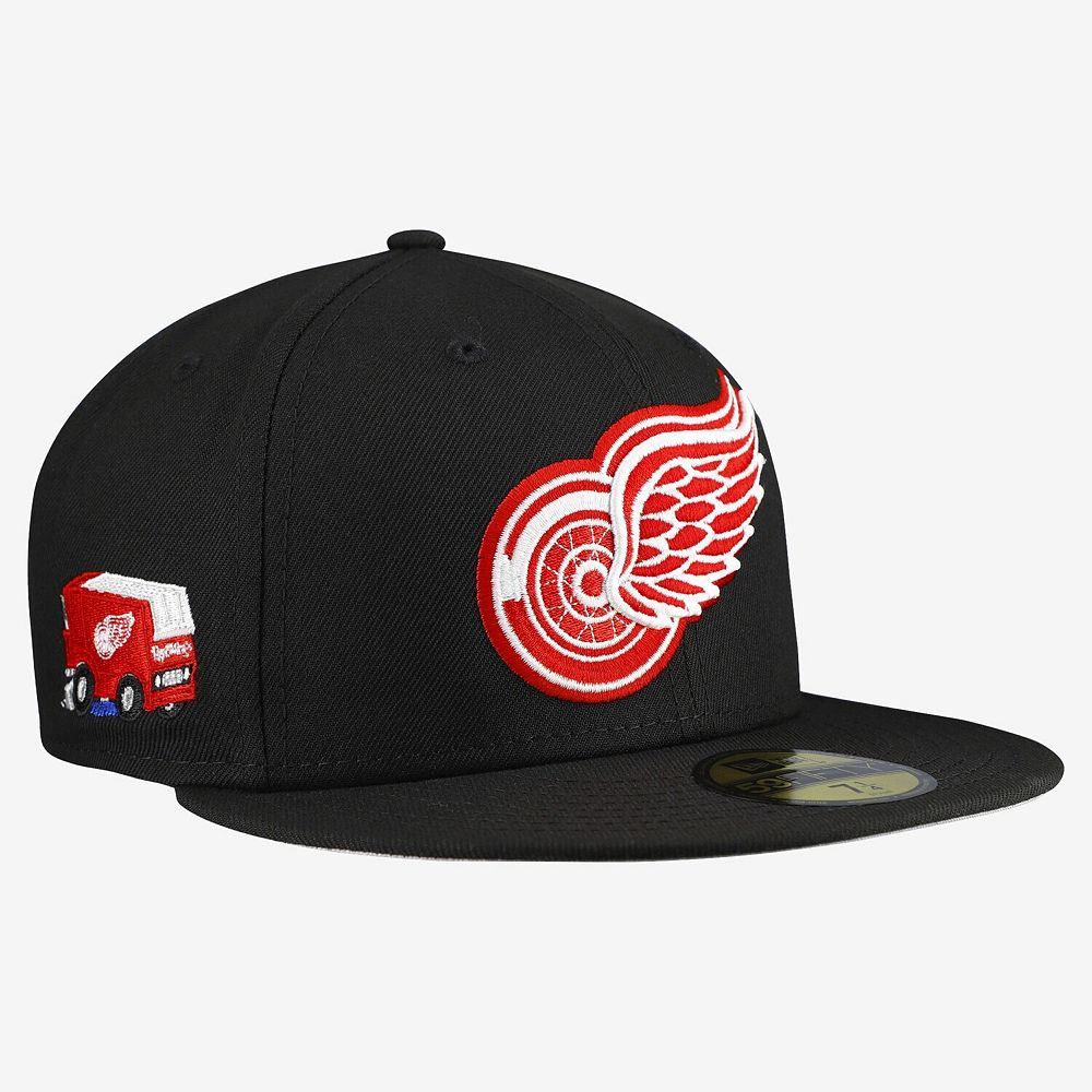 Men's New Era Black Detroit Red Wings Zamboni 59FIFTY Fitted Hat