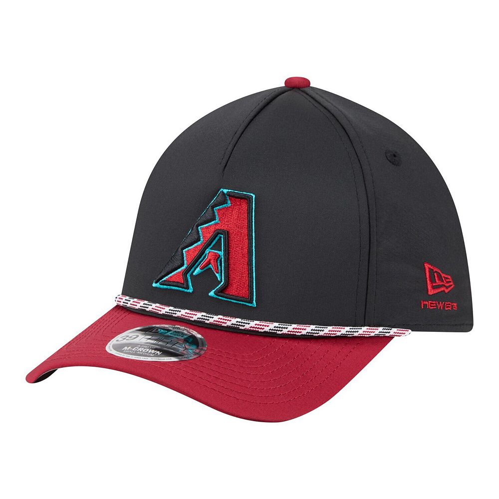 Men's New Era Black/Red Arizona Diamondbacks Rope M-Crown A-Frame ...