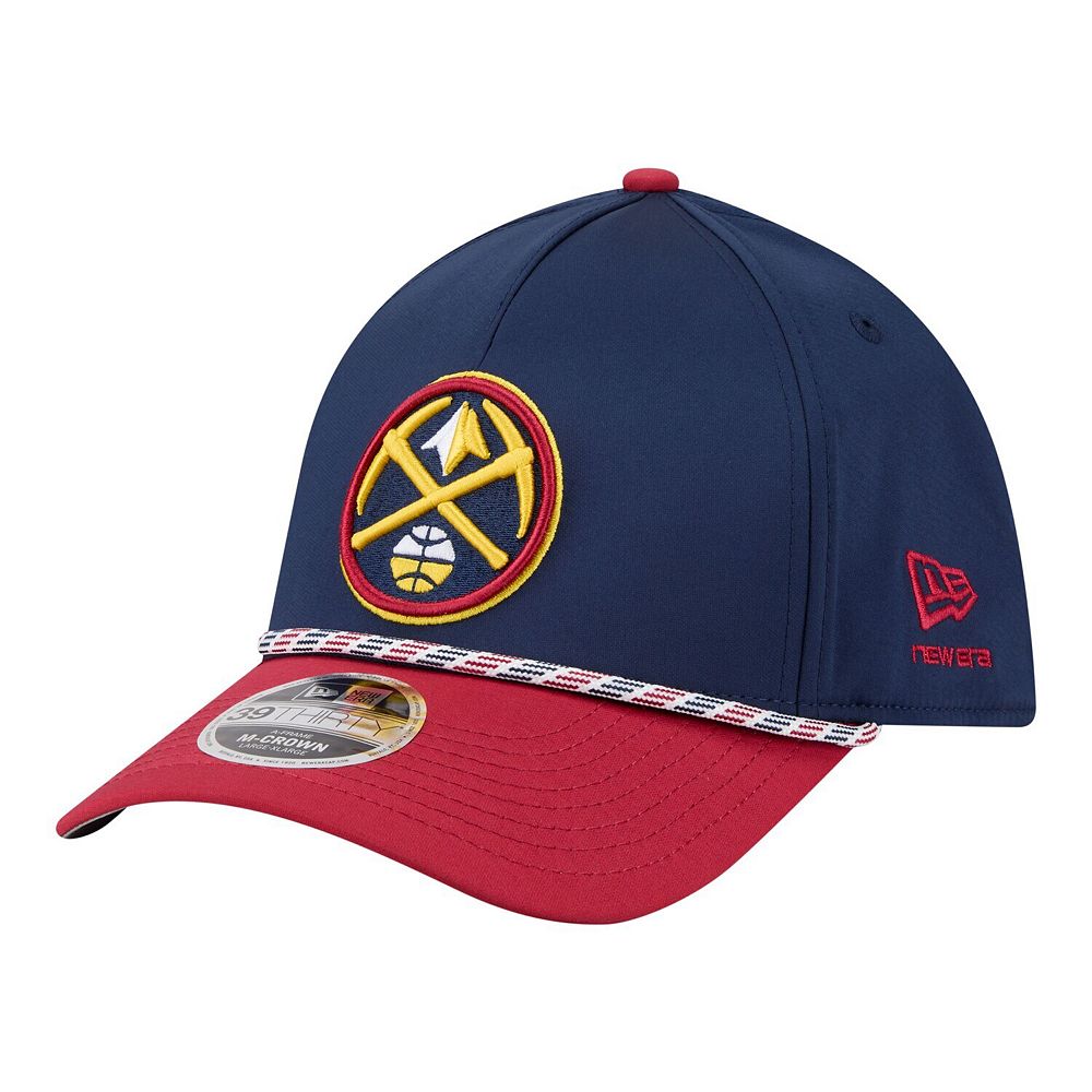 Men's New Era Navy/Red Denver Nuggets Rope Two-Tone M-Crown A-Frame ...