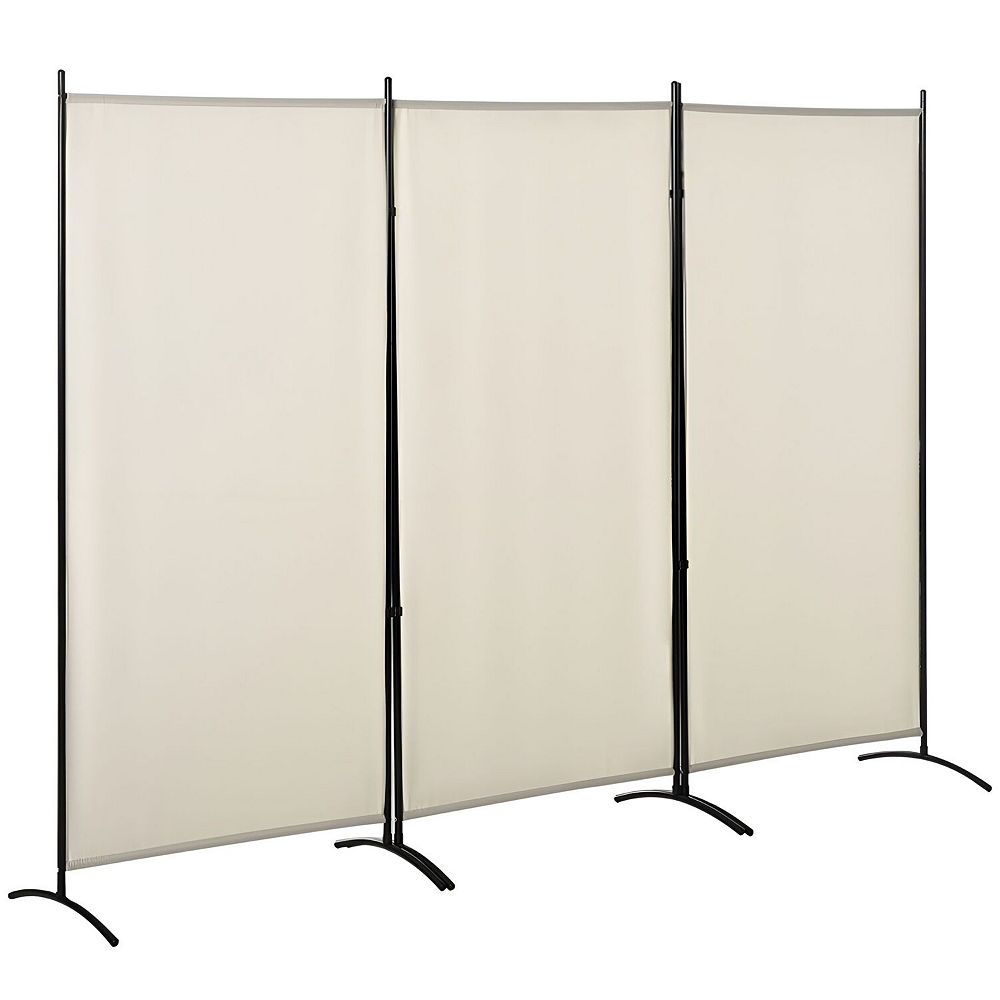 3-Panel Adjustable Room Divider with Dual Hinges for Flexible Layouts