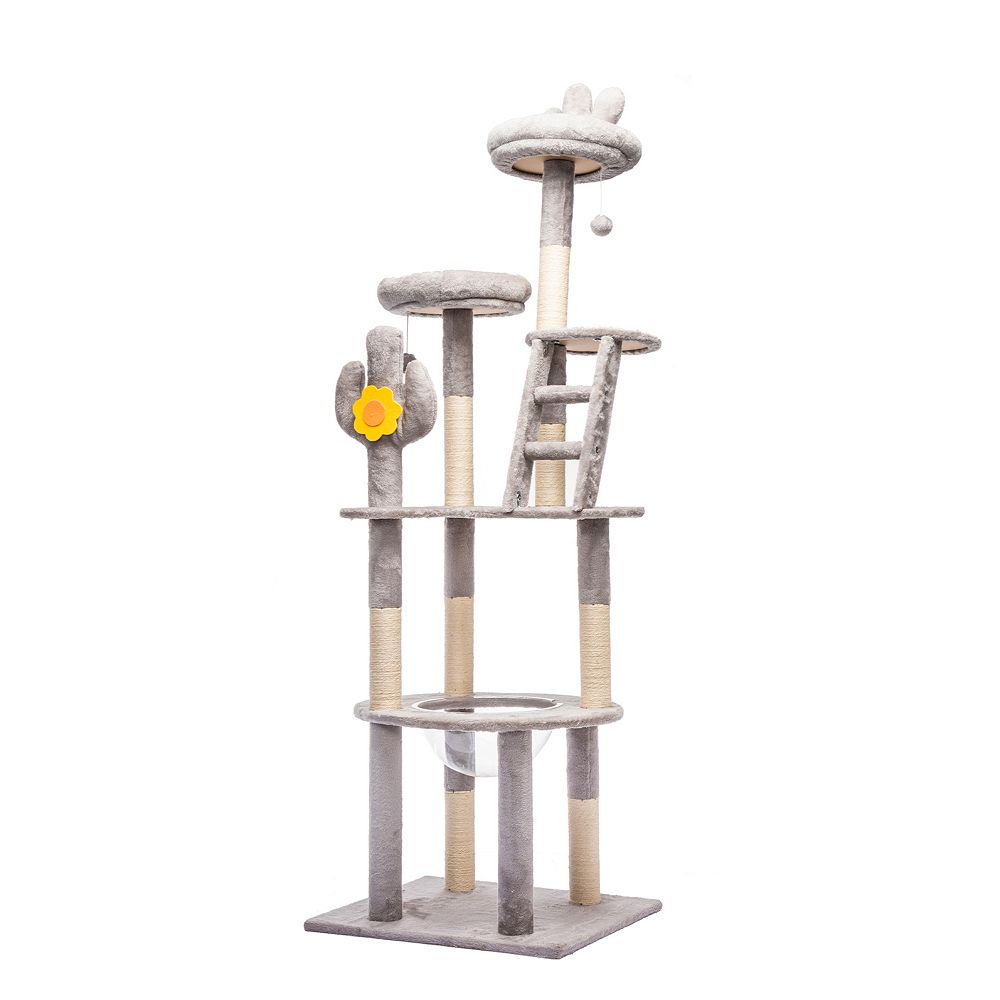 72in Cactus Cat Tree Tall Cat Tower for Indoor Kittens & Large Cats ...