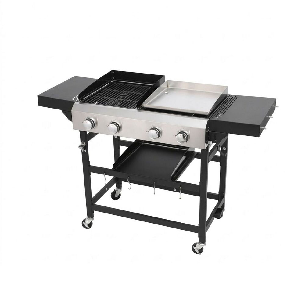 WOW PIONEER Outdoor Gas Grill with Integrated Griddle Cooking Surface