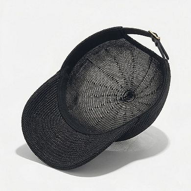 Women Straw Baseball Cap Lightweight Breathable Sun Hat Casual Summer ...