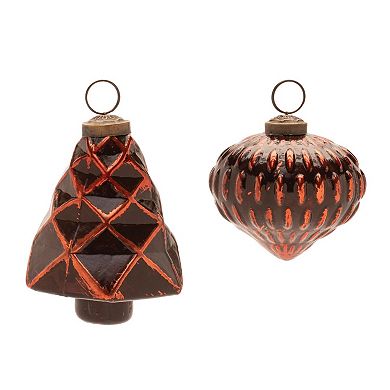 6-Piece Tree and Onion Ornament Set for Christmas Tree and Holiday ...