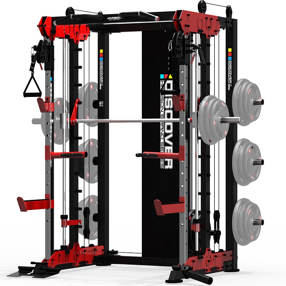 HARISON All-in-One Power Rack with Chin-Up & Rowing Fitness System (HRK ...