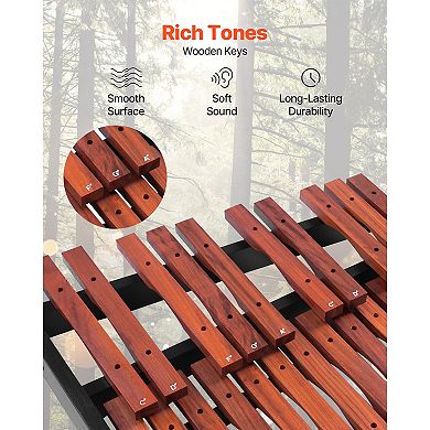 VEVOR Glockenspiel Xylophone,37 Notes, Wooden Professional Xylophone ...