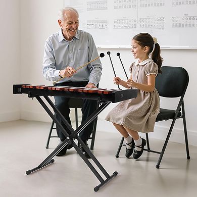 VEVOR Glockenspiel Xylophone,37 Notes, Wooden Professional Xylophone ...