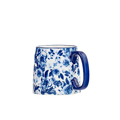 10 Strawberry Street Bella Blue Peonies Espresso Demitasse Stack 4 ...