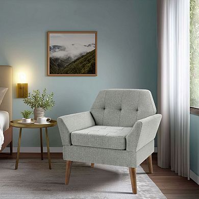 510 Design Newtin Mid-Century Modern Upholstered Arm Chair