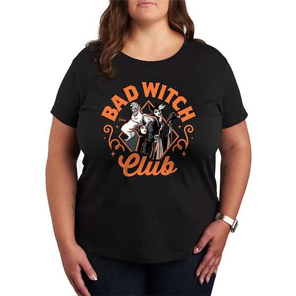 Plus Size Disney Villains Bad Witch Club Graphic Tee