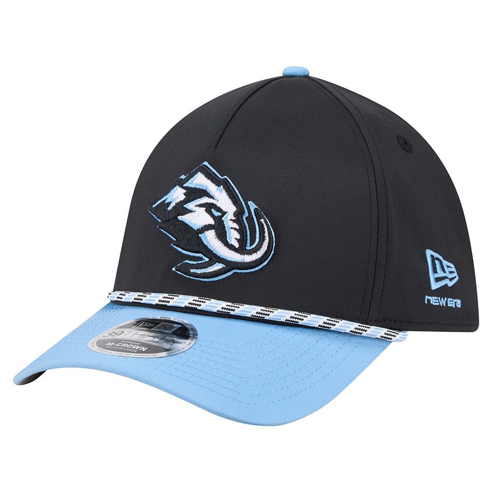 Men's New Era Black/Light Blue Utah Mammoth 39THIRTY Two-Tone ...