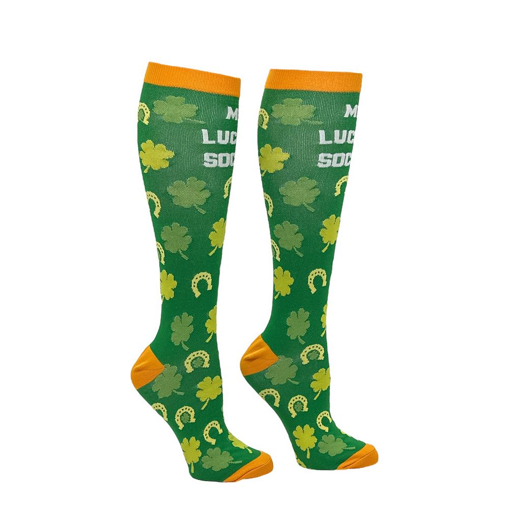Unisex Me Lucky Socks Funny St Patricks Day Compression Socks for Women ...