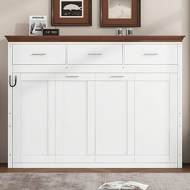 Merax Twin Size Murphy Bed With 3 Drawers