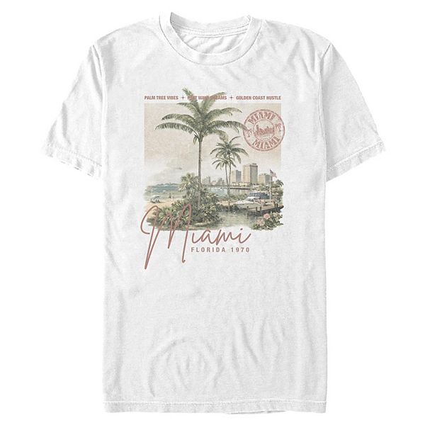 Big & Tall Miami Florida 1970 Graphic Tee