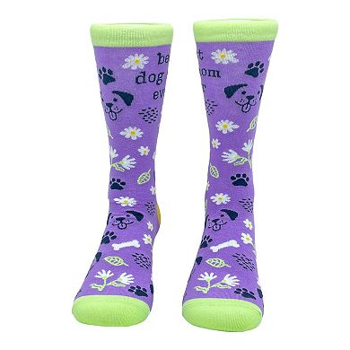 Women's Best Dog Mom Ever Socks Funny Mothers Day Pet Puppy Animal ...