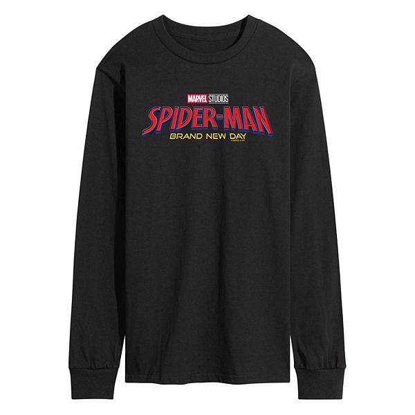 Men's Spider-Man Brand New Day Logo Long Sleeve Graphic Tee