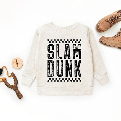 Slam Dunk Checkered Distressed - Youth Graphic Sweatshirt