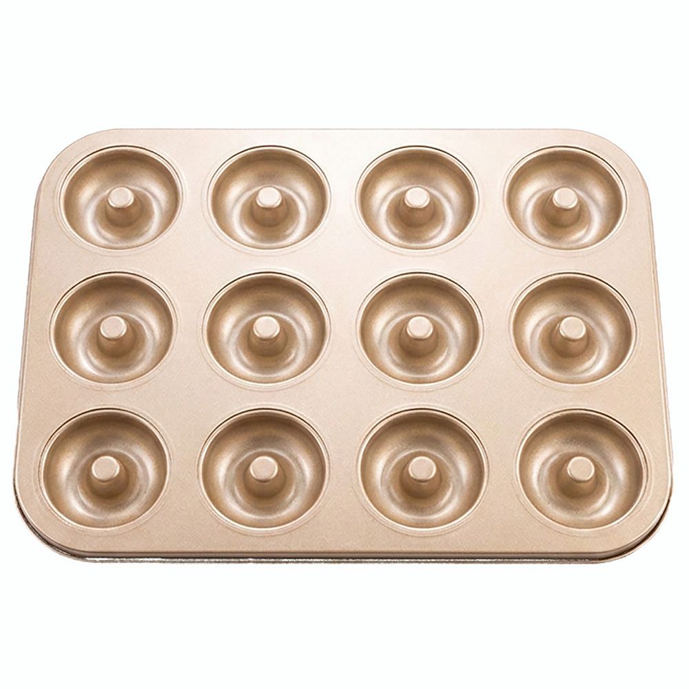 12-Cup Donut Pan - Non-Stick Baking Mold for Homemade Doughnuts