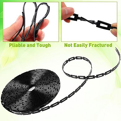 1 Roll 50 Foot Tree Tie Strap 0.5 Inch Wide Adjustable Hook Loop ...