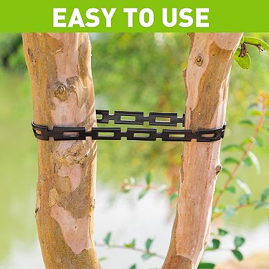 1 Roll 50 Foot Tree Tie Strap 0.5 Inch Wide Adjustable Hook Loop ...