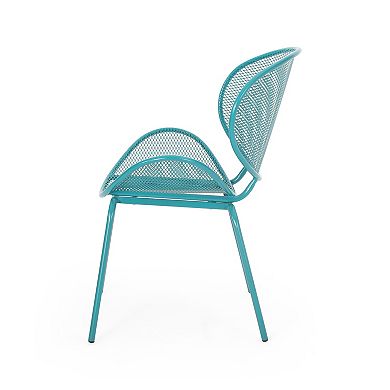 KWPZQEB Retro Shell Chair Set of 2, Coated Iron Frame Chairs with Mesh ...