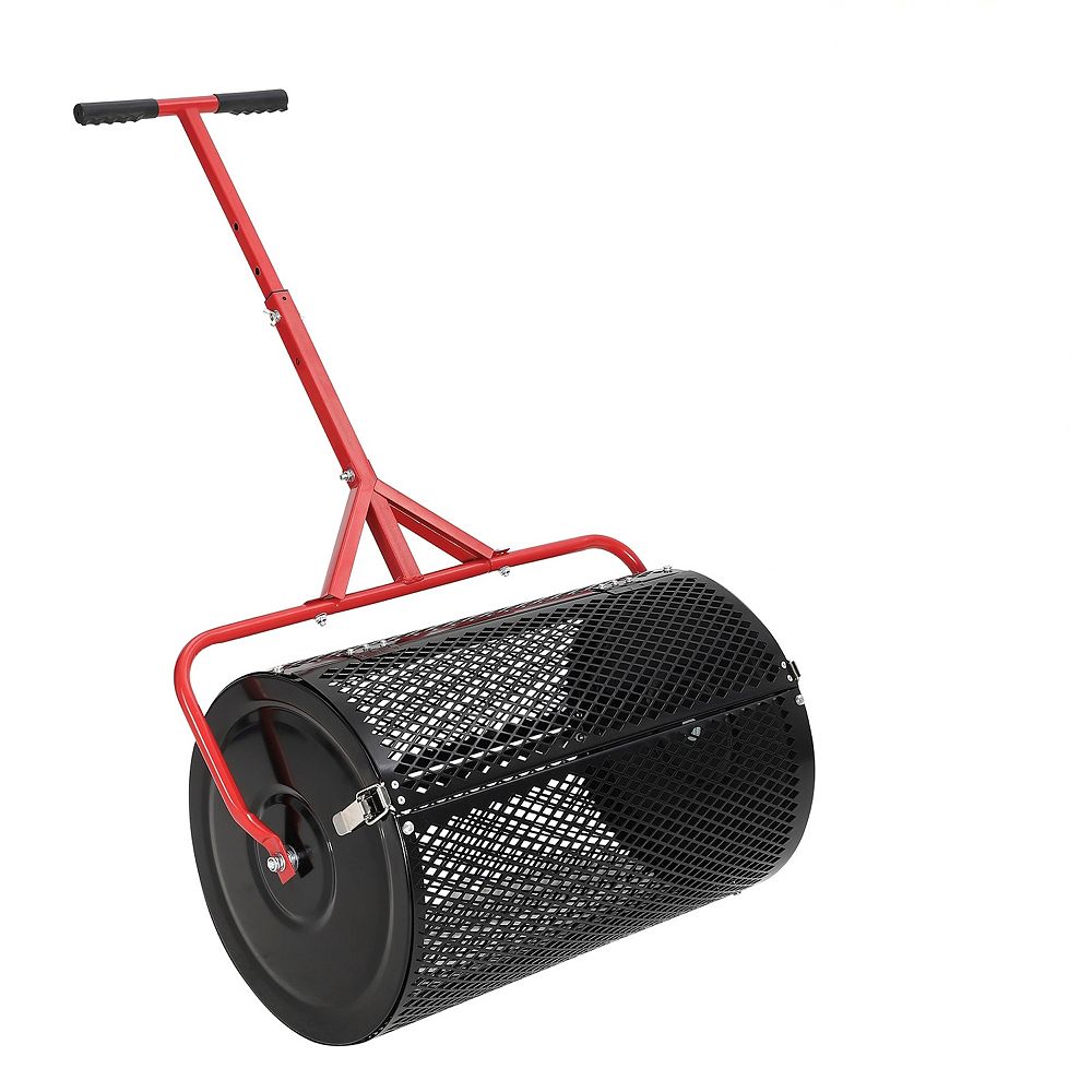 24Inch Compost Seeder Roller - Adjustable T-Handle, Side Latches ...