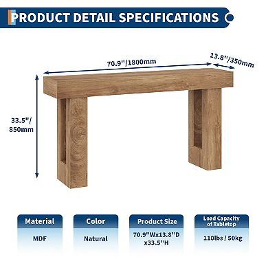 Narrow Entryway Table, Perfect for Living Room, Hallway, Bedroom, Easy ...