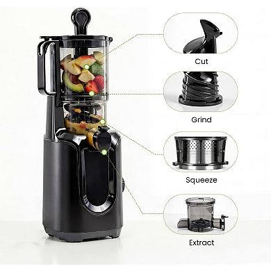 Slow Masticating Juicer, 200W Cold Press Juicer Machine with Safety ...