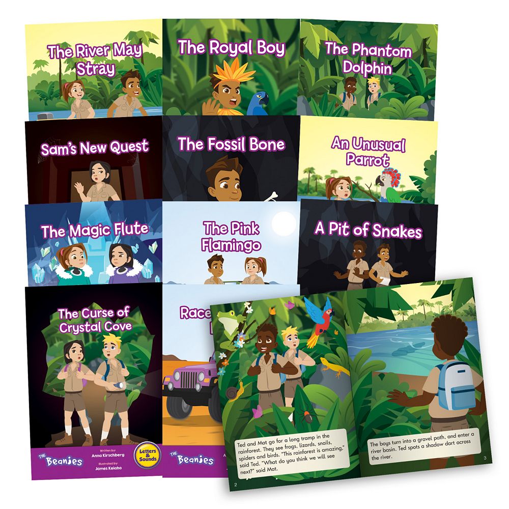 Junior Learning The Beanies Diversity 12-Pack Hi-Lo Decodables Kids ...