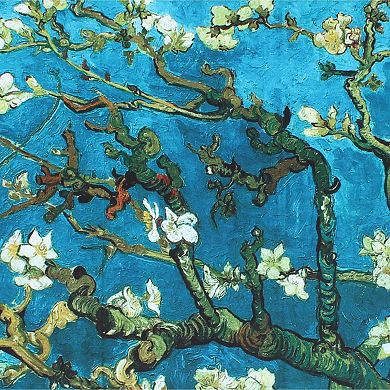 The Magic Scarf Company Women's Van Gogh Almond Blossoms Print Silky ...