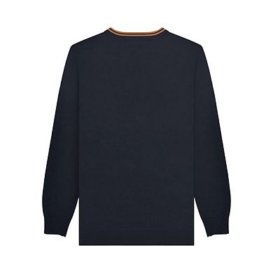 Lambretta Mens Tipped Knitted Jumper