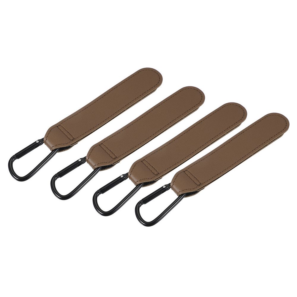 4 Pack Shopping Cart Hooks, 8" Leather Adjustable Shopping Cart Hooks ...