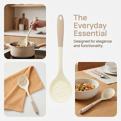 1 Pcs Cooking Spoon Silicone Spoon for Non Stick Cookware Heat ...