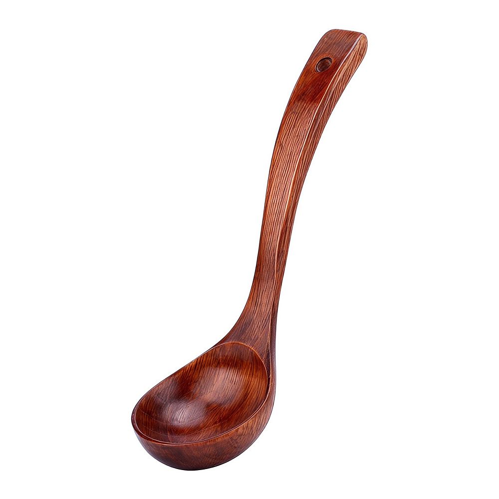 Cooking Spoon Brown Wood Spoon for Non Stick Heat Resistant Kitchen ...