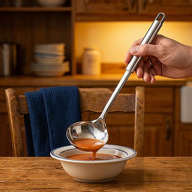1 Pcs Cooking Spoon Stainless Steel Spoon Safe for Non Stick Heat ...