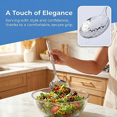 1 Pcs Cooking Spoon Stainless Steel Spoon Safe for Non Stick Heat ...