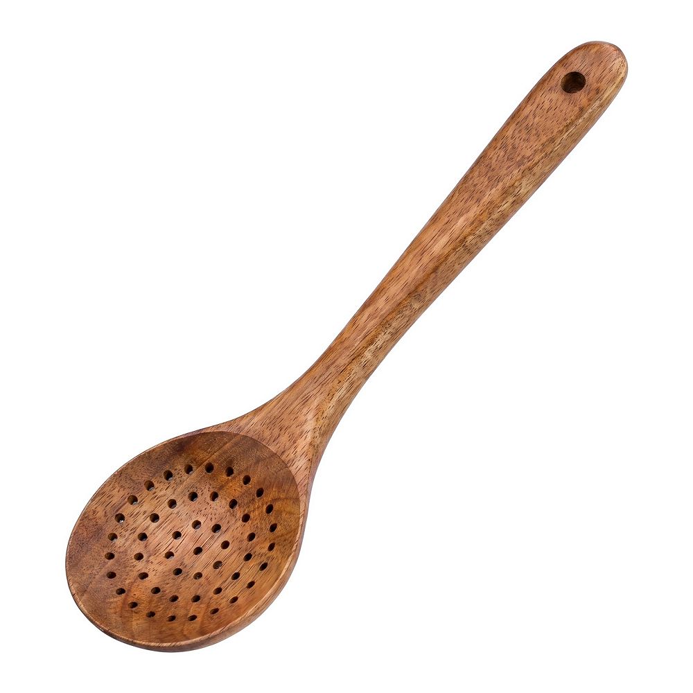 1 Pcs Wood Cooking Spoon Non Stick Safe Heat Resistant Ergonomic ...