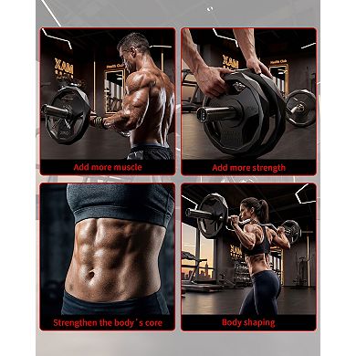 47 Inch International Games Weightlifting Bar for Biceps, Triceps, Arm ...