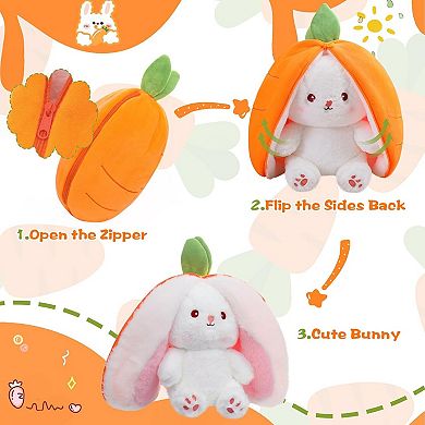Bunny Stuffed Animal Reversible Cuddle Bunny Stuffed, Bunny Transformed ...