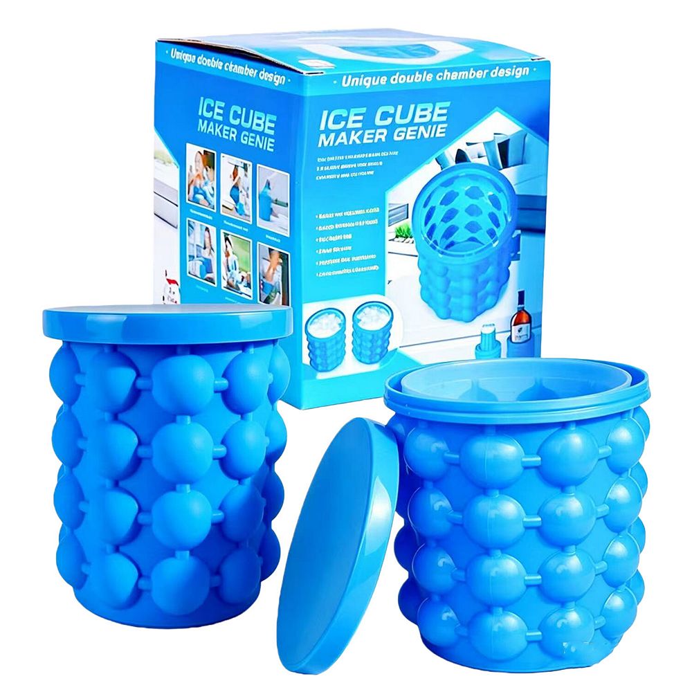 Silicone Ice Cube Maker Genie, BPA Free, set of 2