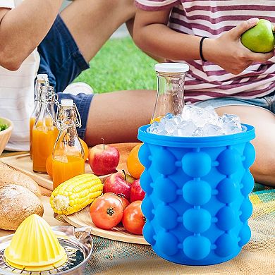 Silicone Ice Cube Maker Genie, BPA Free, set of 2