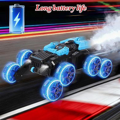 Kids Transformable RC Stunt Car, 8 Wheels 360 Rotating High Speed ...