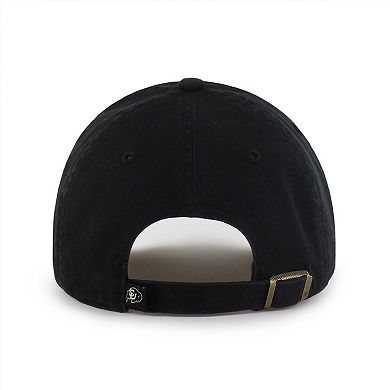 Men's '47 Black Colorado Buffaloes Clean Up Adjustable Hat
