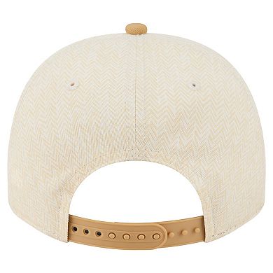 Men's New Era Cream New York Giants Herringbone 9FIFTY A-Frame Snapback Hat