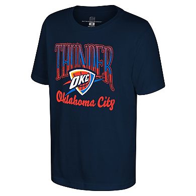 Youth Stadium Essentials Navy Oklahoma City Thunder Sky High T-Shirt