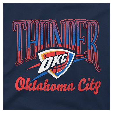 Youth Stadium Essentials Navy Oklahoma City Thunder Sky High T-Shirt